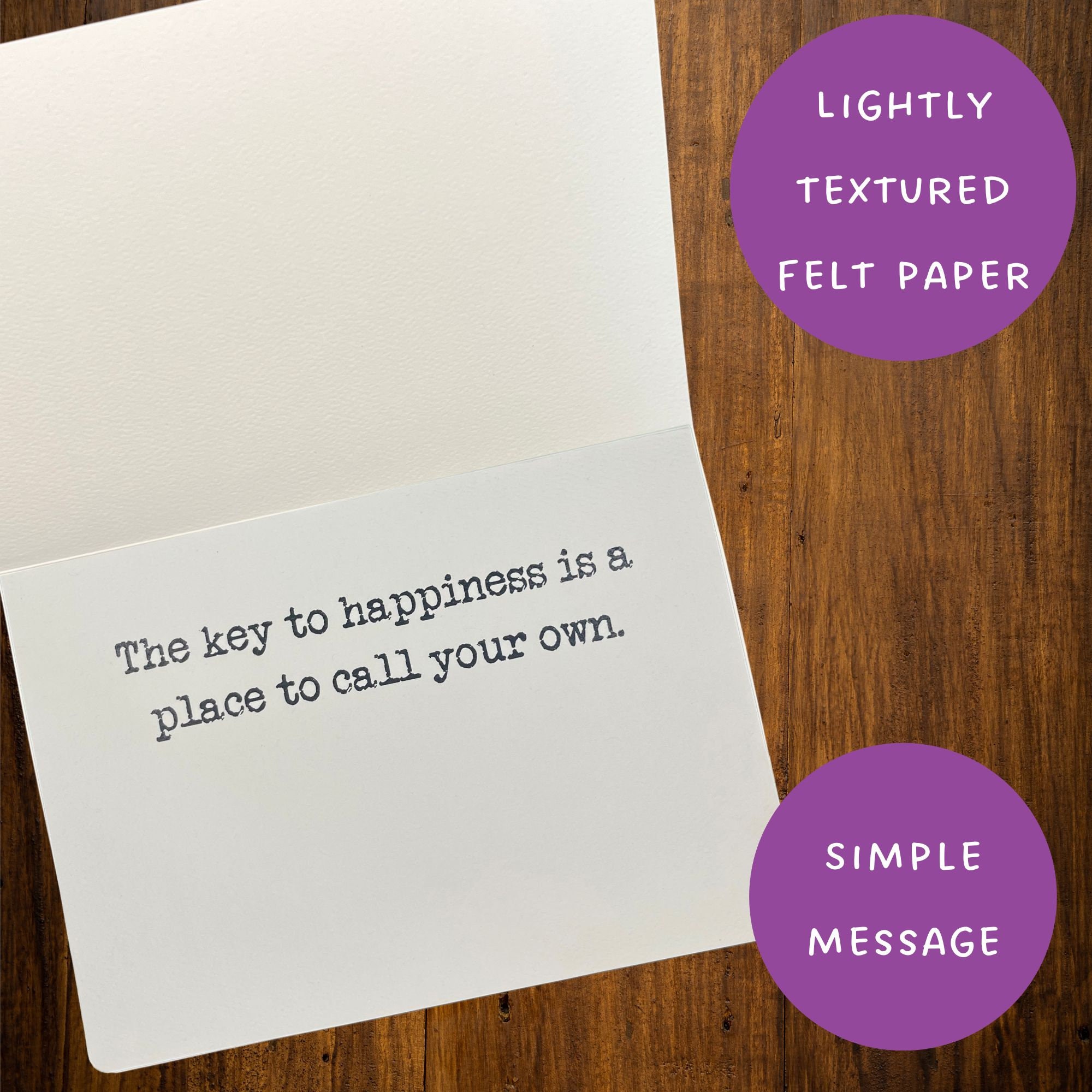 Congratulations on New Home or Apartment Greeting Card With Envelope ...