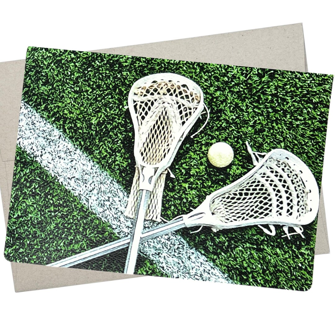 Lacrosse Card, Lacrosse Birthday Card (1 Premium Card, 5X7 Inch) for ...