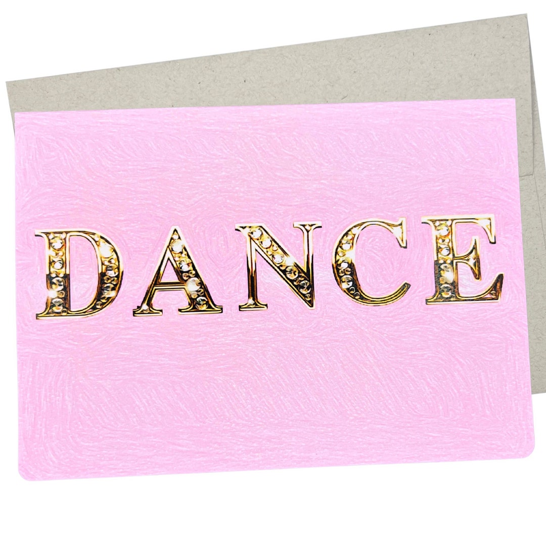 Dance Recital Card (7X5 Inches and Blank Inside) Congratulations for ...