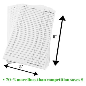 White Dog Grooming Cards (100 Pack 8 X 5 Inch) Groomer Client Profile ...