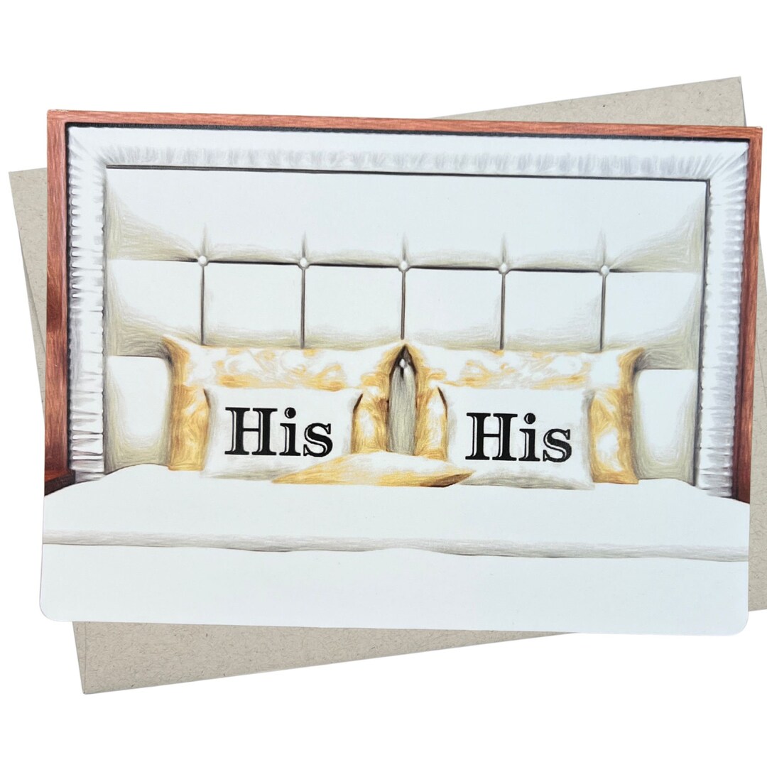 Wedding Card for Gay Men (1 Premium Card, 5X7 Inches) Also for ...