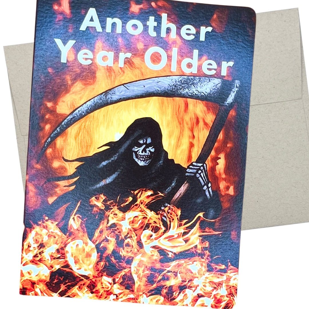 Horror Birthday Card, Funny Unique Horror Happy Birthday Card (1 ...
