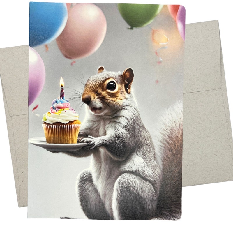 Squirrel Happy Birthday - Etsy