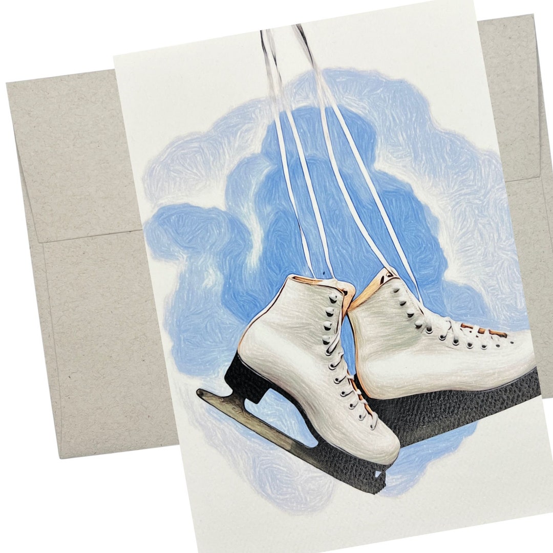 Figure Skating Card (1 Premium Card, 5X7 Inches) for Figure Skater ...