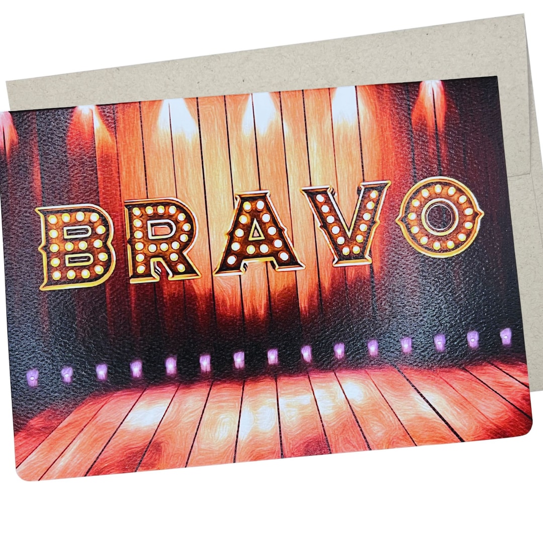 Bravo Card (7X5 Inches and Blank Inside) Congratulations for Dance ...