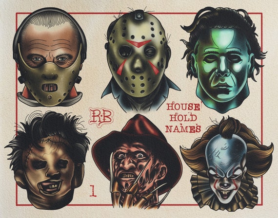Classic Horror Movie Tattoos