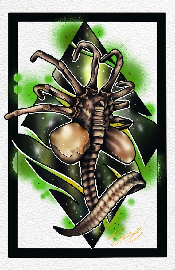 Face Hugger Alien 11X17 Art Print - Etsy