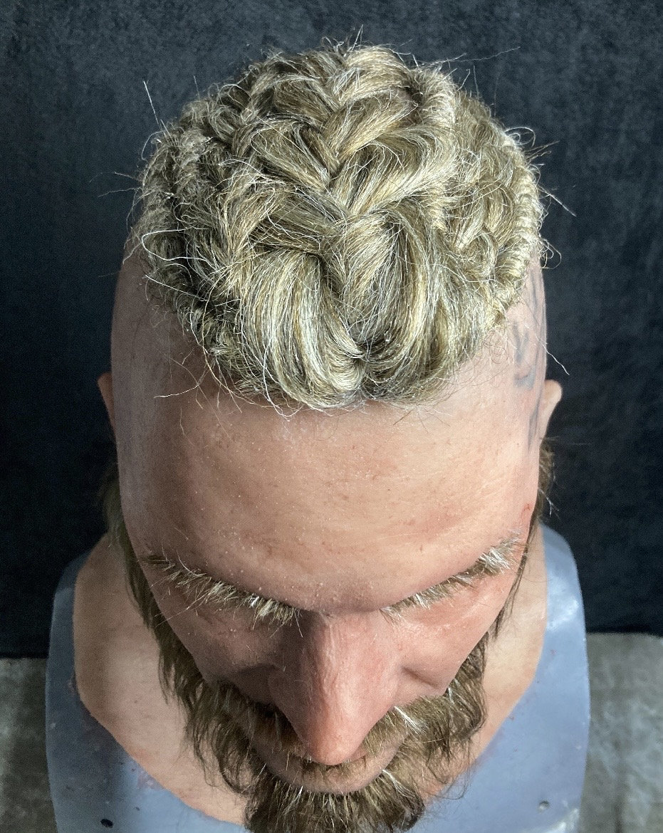 Viking King Braided Hair Extension for Men • Clip-in • Man Ponytail ...