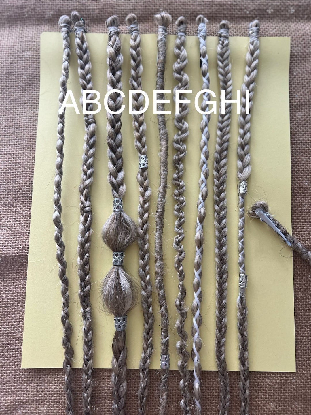 Individual Braid Clip in Hair Extensions • Different Styles • Comes in ...