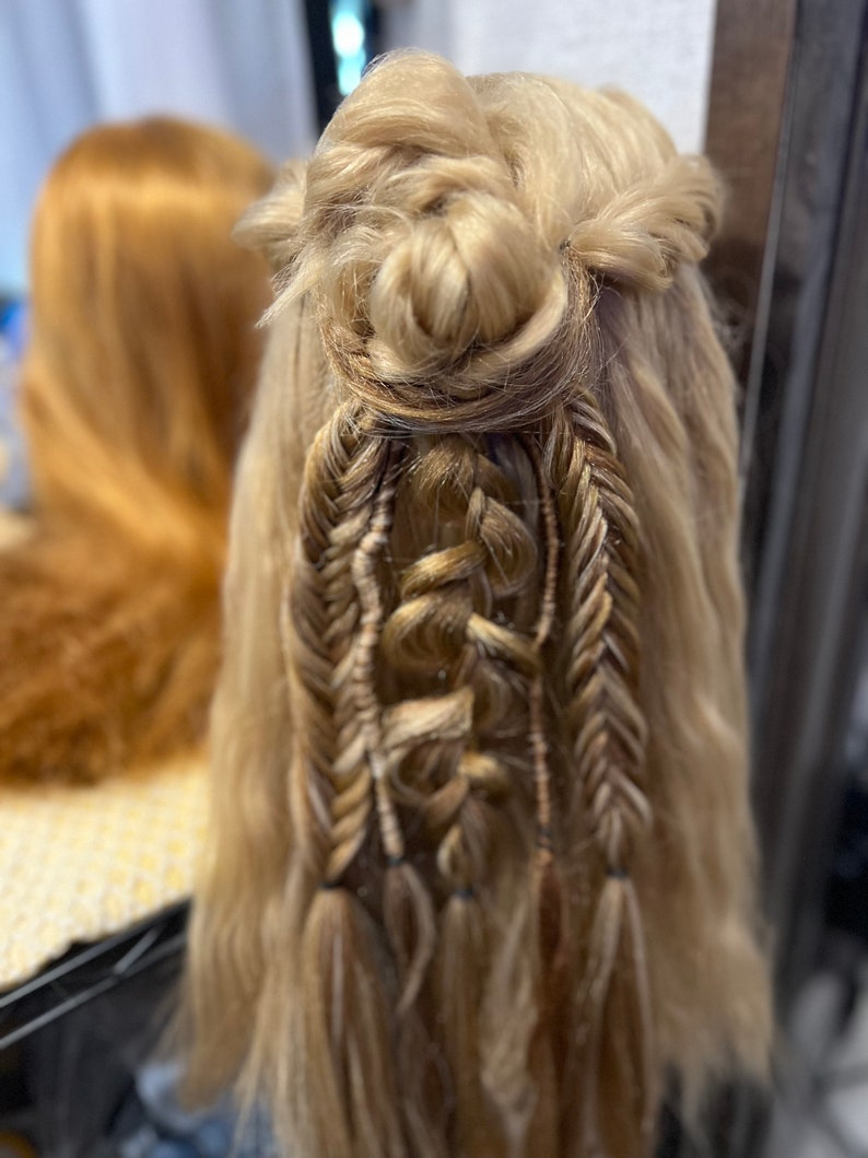 Bohemian Braids With Viking Dreadlocks (various Colors) • Ponytail Tie ...
