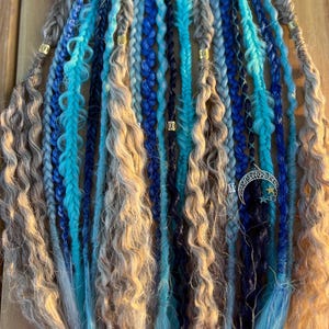 Boho Braids N Dreadlocks Mixed Set • SE •pre Looped or Clip in • Light ...
