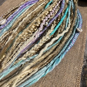 Mermaid Braids and Dreadlock Extensions for Boho Hair • SE Dreads •pre ...