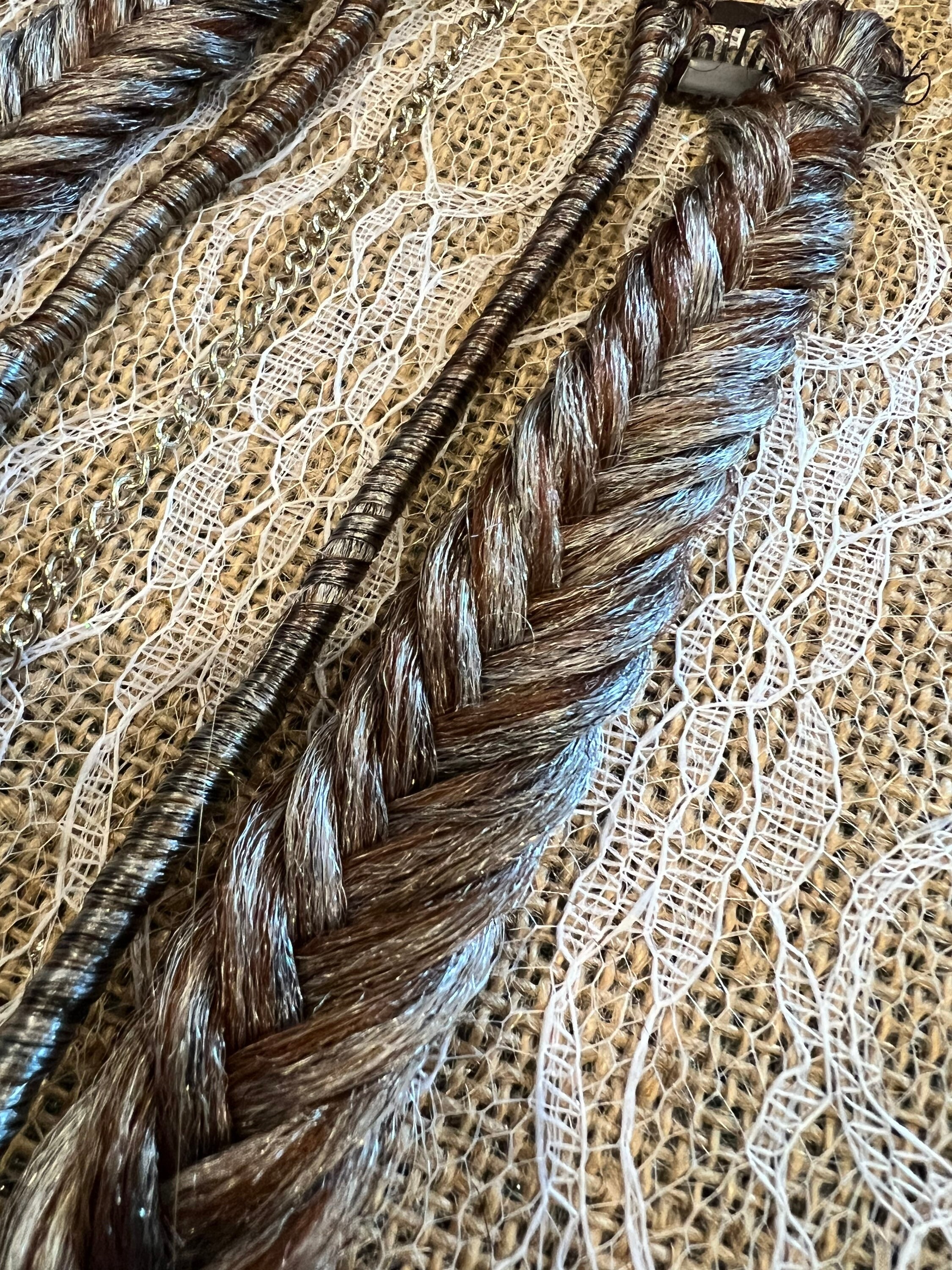 Herringbone Braid With Feather • Braid Ponytail Tie • Boho • Hippie ...