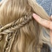 Renaissance Hair Extension • Clip in • Princess Braid • Wedding ...