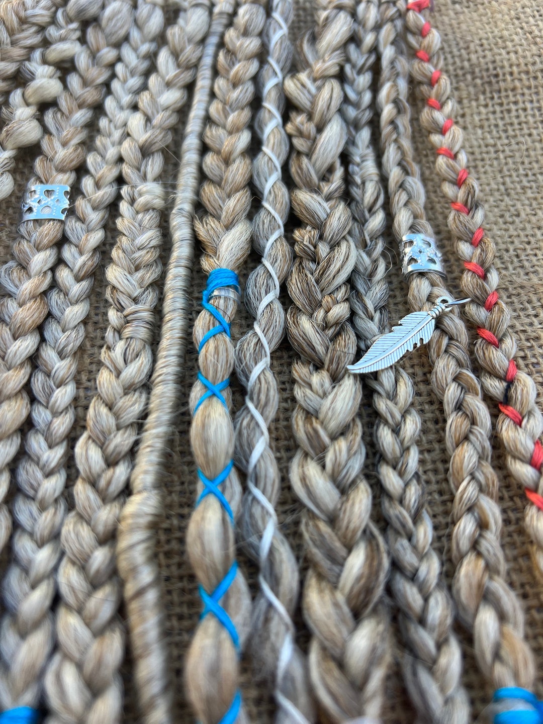 Mixed Blonde Clip in Braids With Viking Dreadlocks • Coral and ...