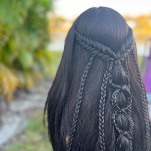 Wedding Braid • Renaissance Hair Extension • Clip in • Princess ...