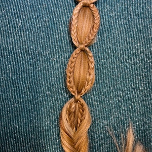 Braided Fishtail Ponytail Hair Extension • Viking • Festival • Wedding ...