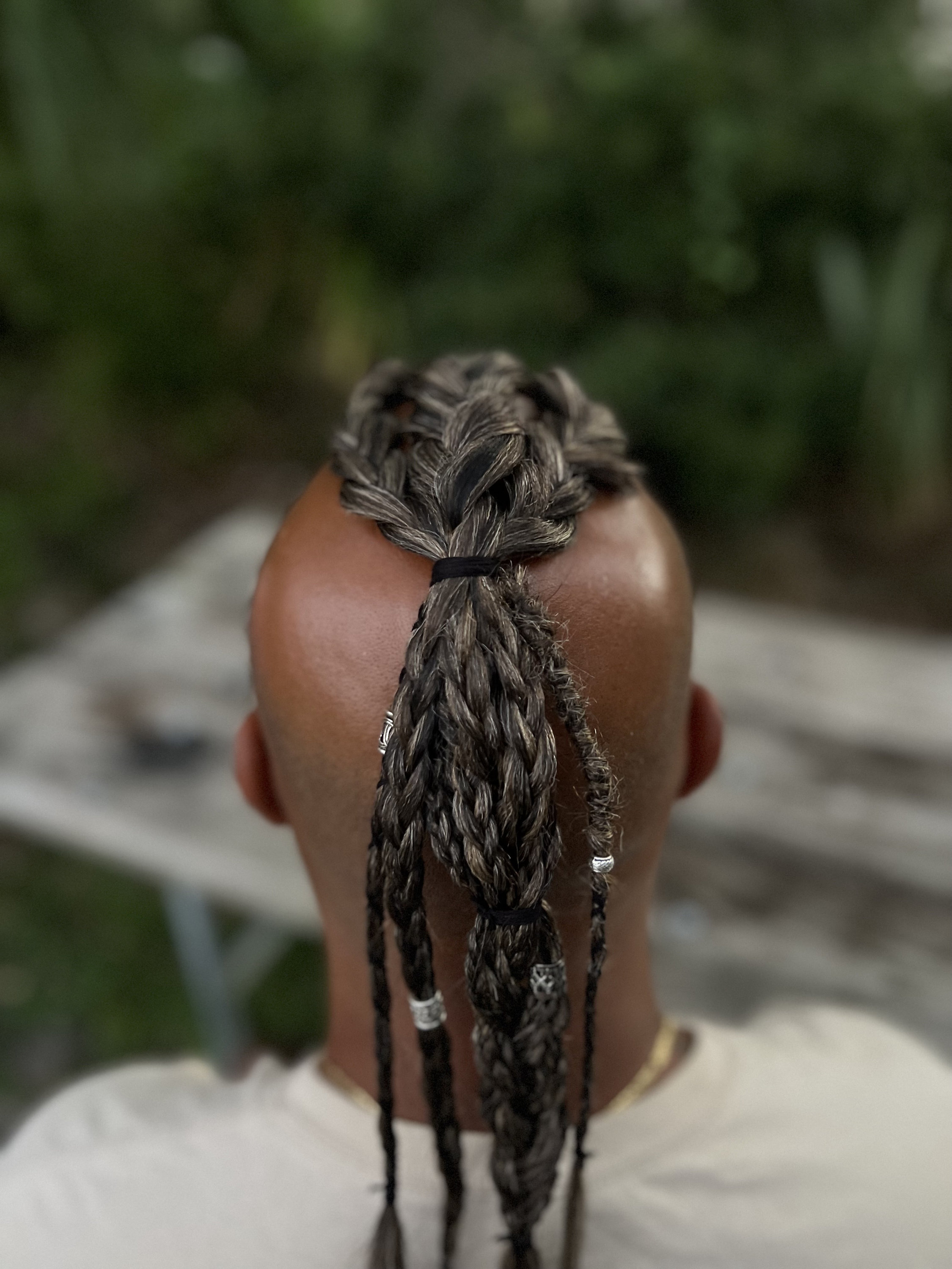 Viking Hair for Men • Strawberry Blonde • Clip-in • Man Ponytail • Top ...