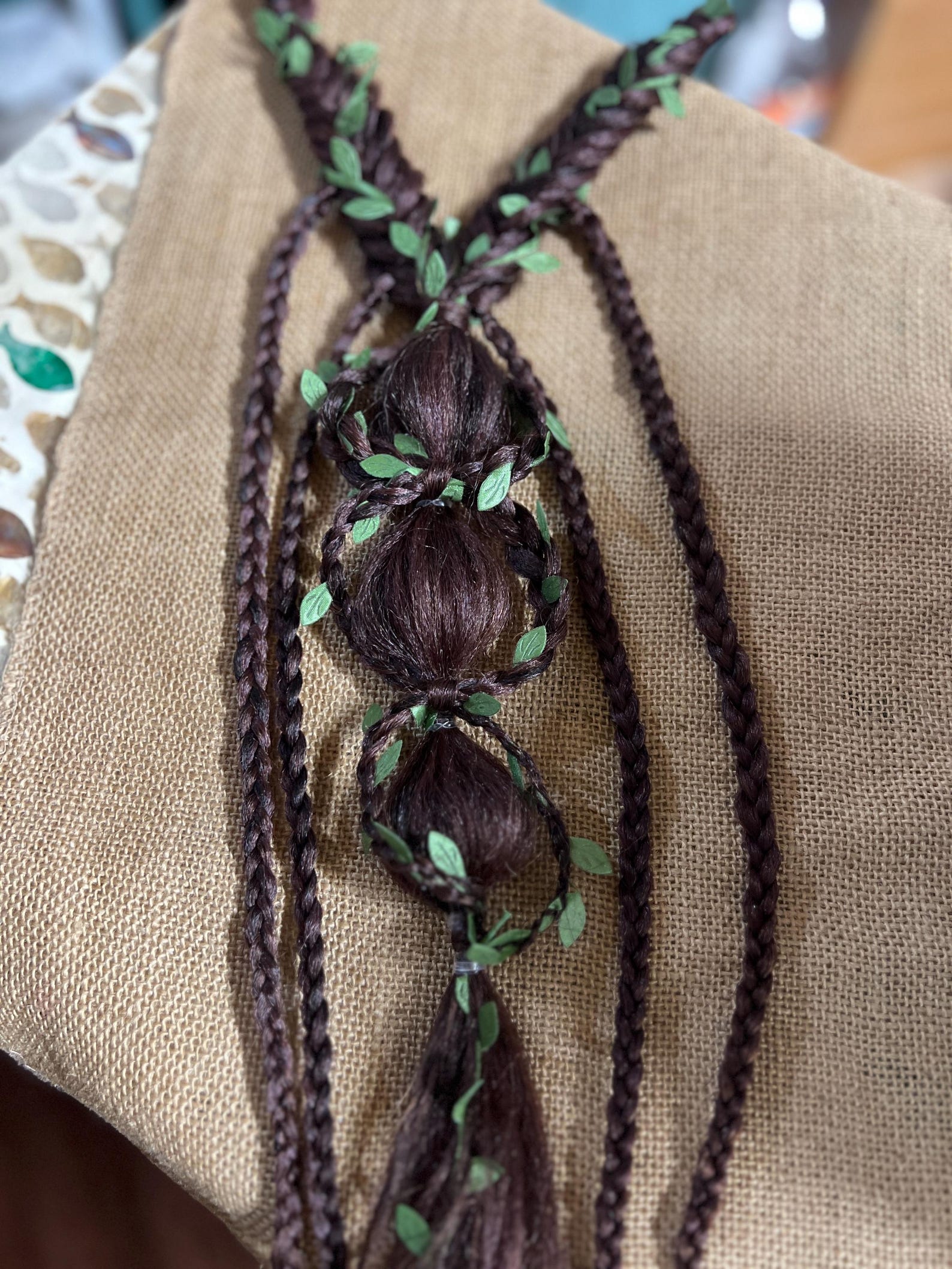Renaissance Fairy Hair Extension With Green Vines • Clip in • Princess ...