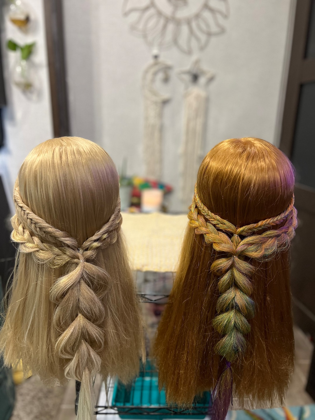 Wedding Hair Extension • Clip in • Fishtail Braid • Teardrop Braid ...