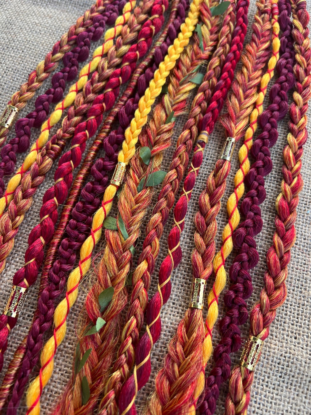 Sunset Skies • Dreads and Braids • Smooth Dreadlock Extensions for Boho ...