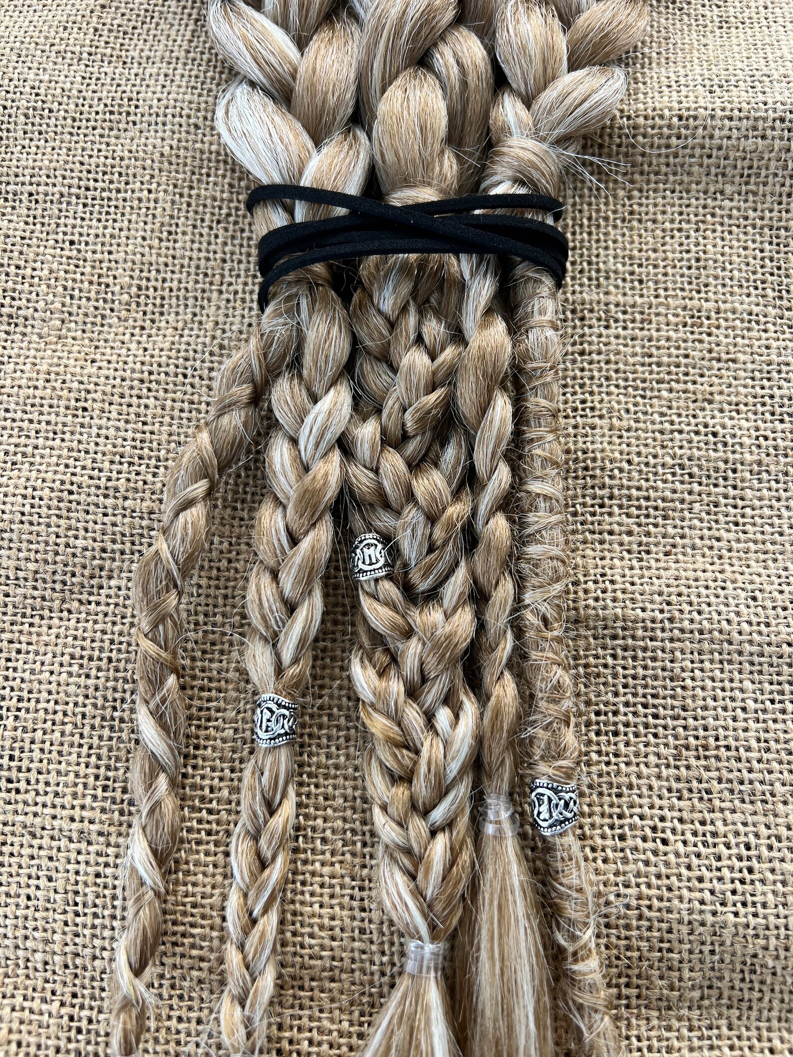 Viking Hair for Men • Strawberry Blonde • Clip-in • Man Ponytail • Top ...