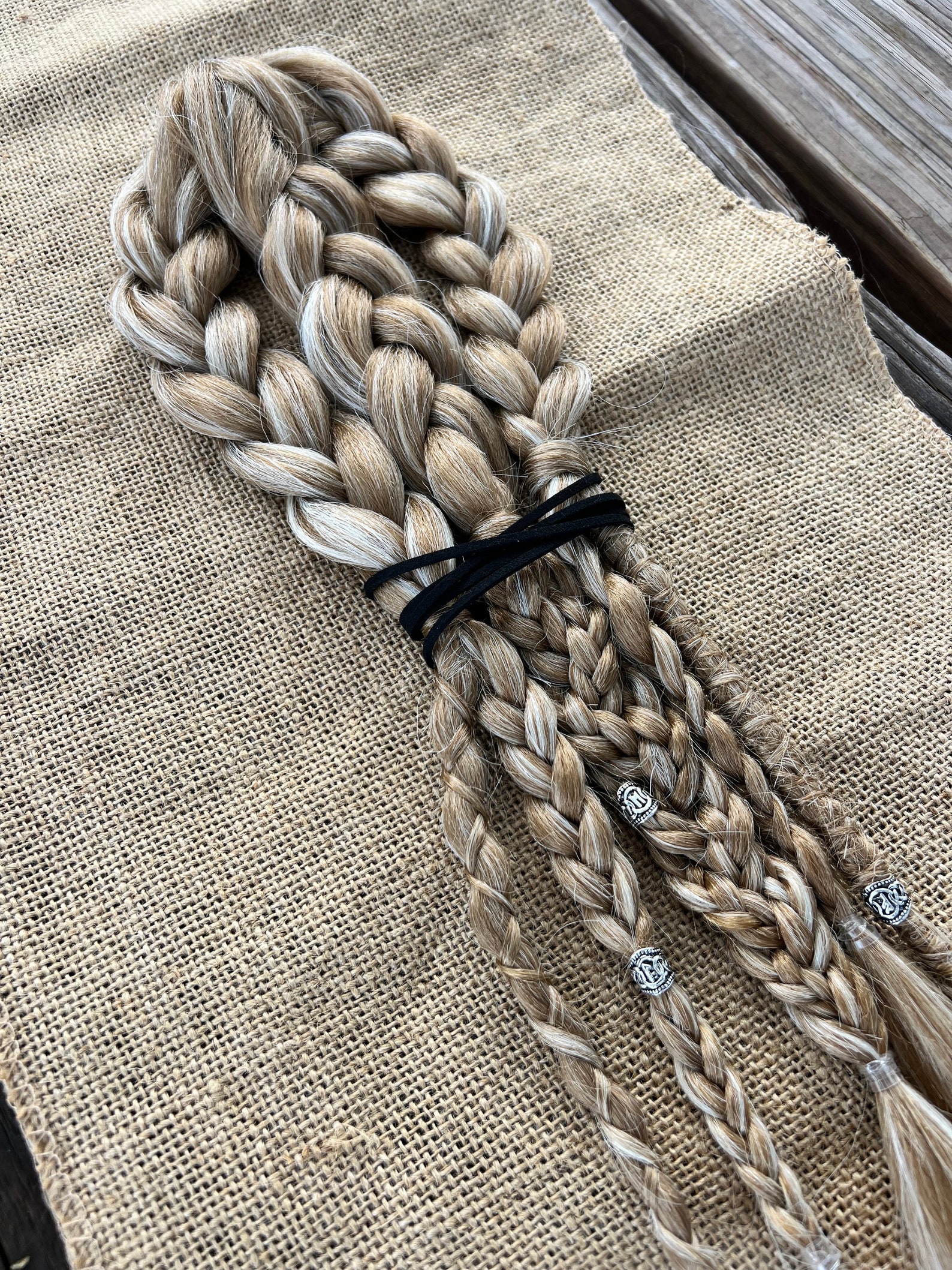 Viking Hair for Men • Strawberry Blonde • Clip-in • Man Ponytail • Top ...