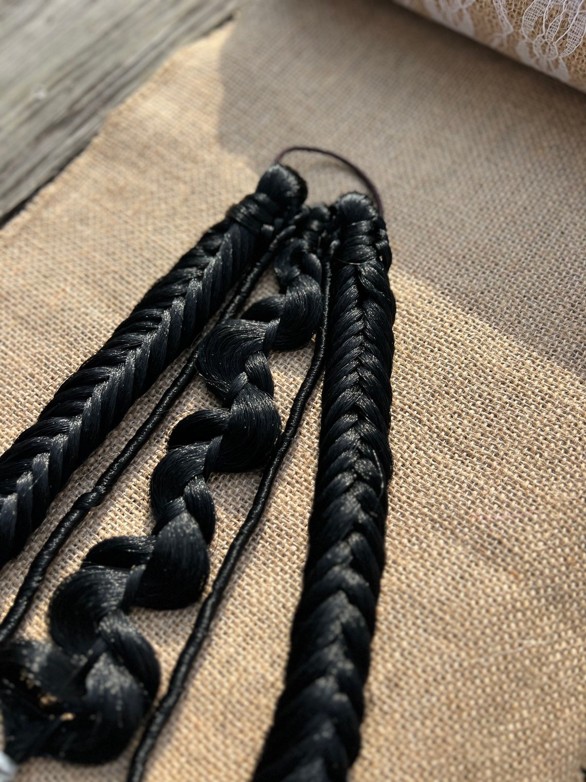 Boho Braids for Black Hair With Viking Dreadlocks • Clip-in or Ponytail ...