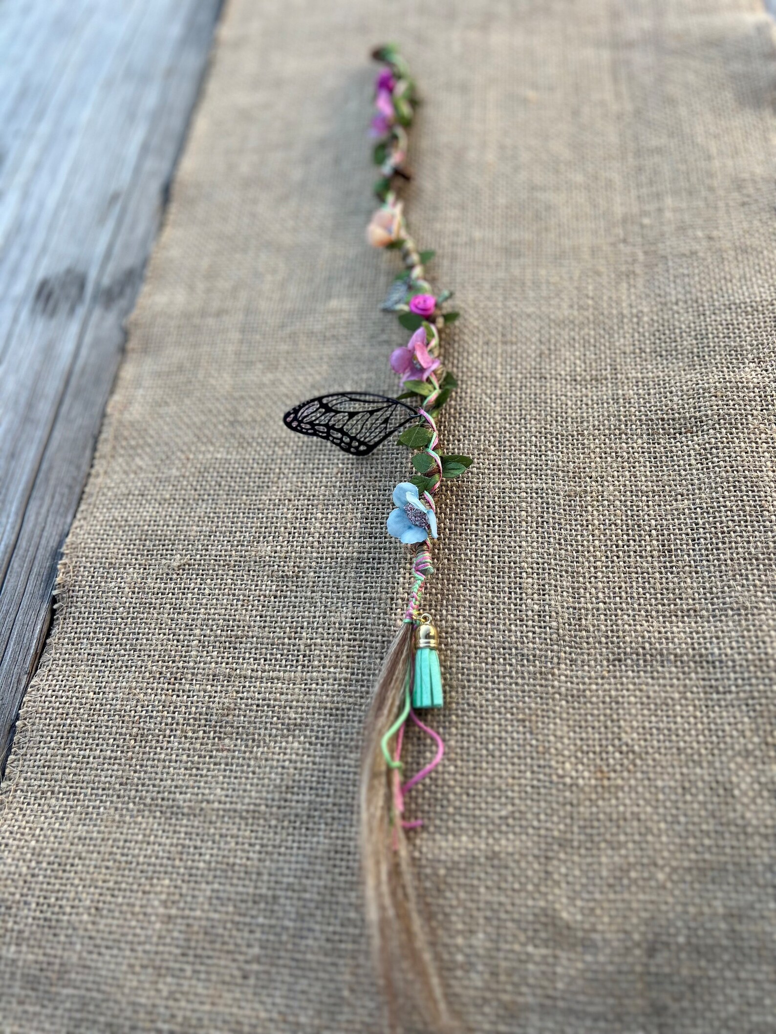Fairy Loc | Flowered Fairy Dreadlock | Festival Hair Wrap | Various ...
