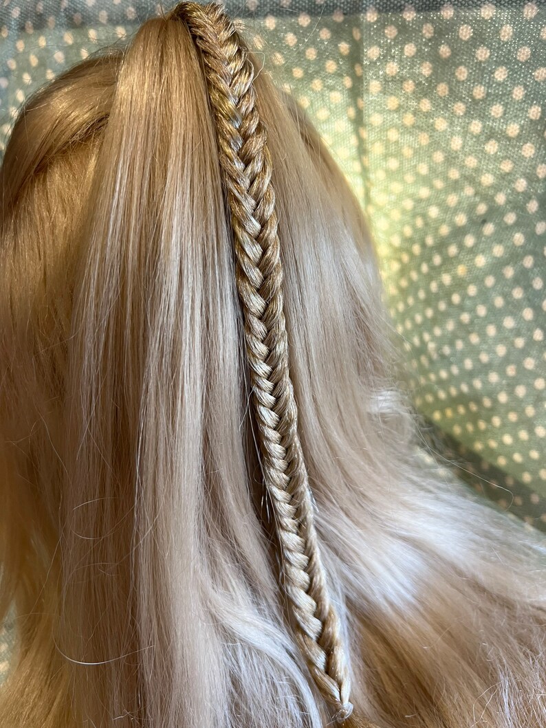 Wedding Upo Fishtail Braid • Individual Fishtail Braid • Clip in Hair ...
