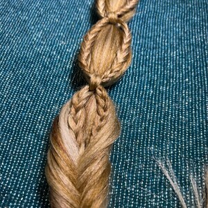 Braided Fishtail Ponytail Hair Extension • Viking • Festival • Wedding ...