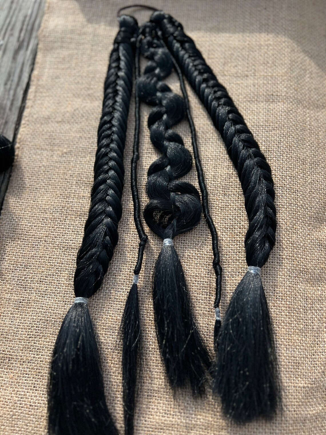 Boho Braids for Black Hair With Viking Dreadlocks • Clip-in or Ponytail ...