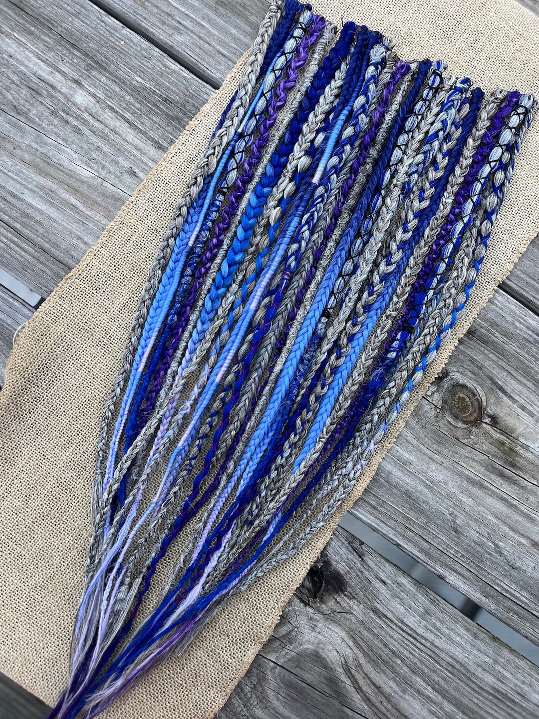 Blue Heaven • Synthetic Braids and Dreads Assortment • Boho Hair ...