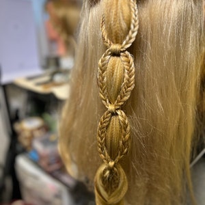 Braided Fishtail Ponytail Hair Extension • Viking • Festival • Wedding ...