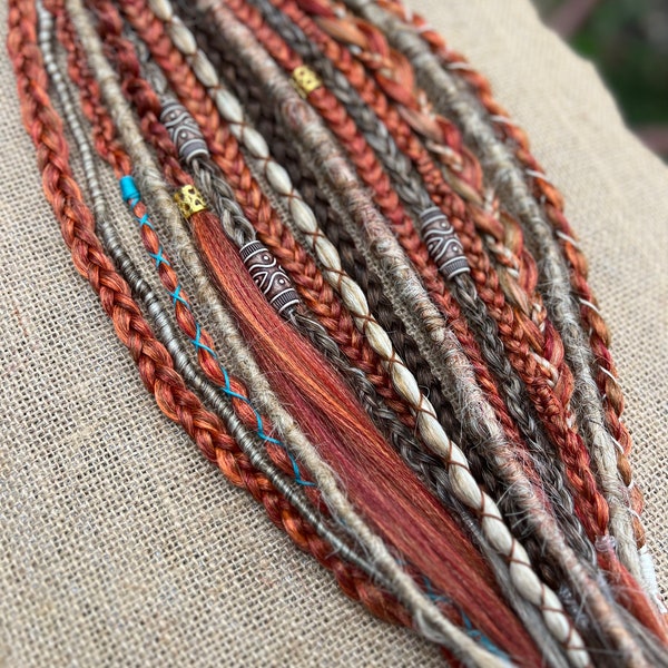 Bohemian Dreadlock Boho Hair Extensions - Etsy