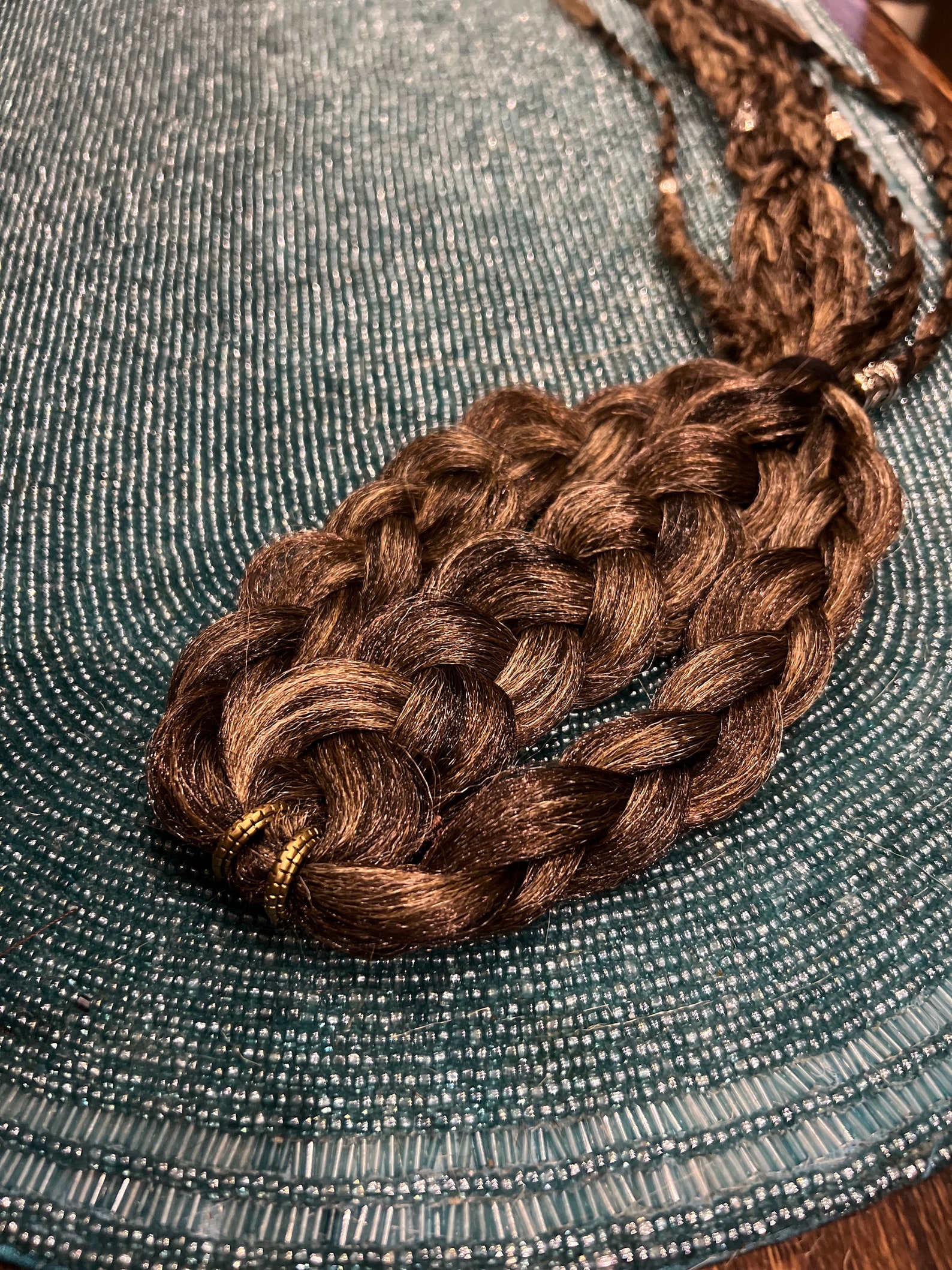 Viking Hair for Men • Dark Brown • Clip-in • Man Ponytail • Top Knot ...