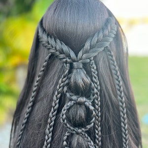 Wedding Braid • Renaissance Hair Extension • Clip in • Princess ...