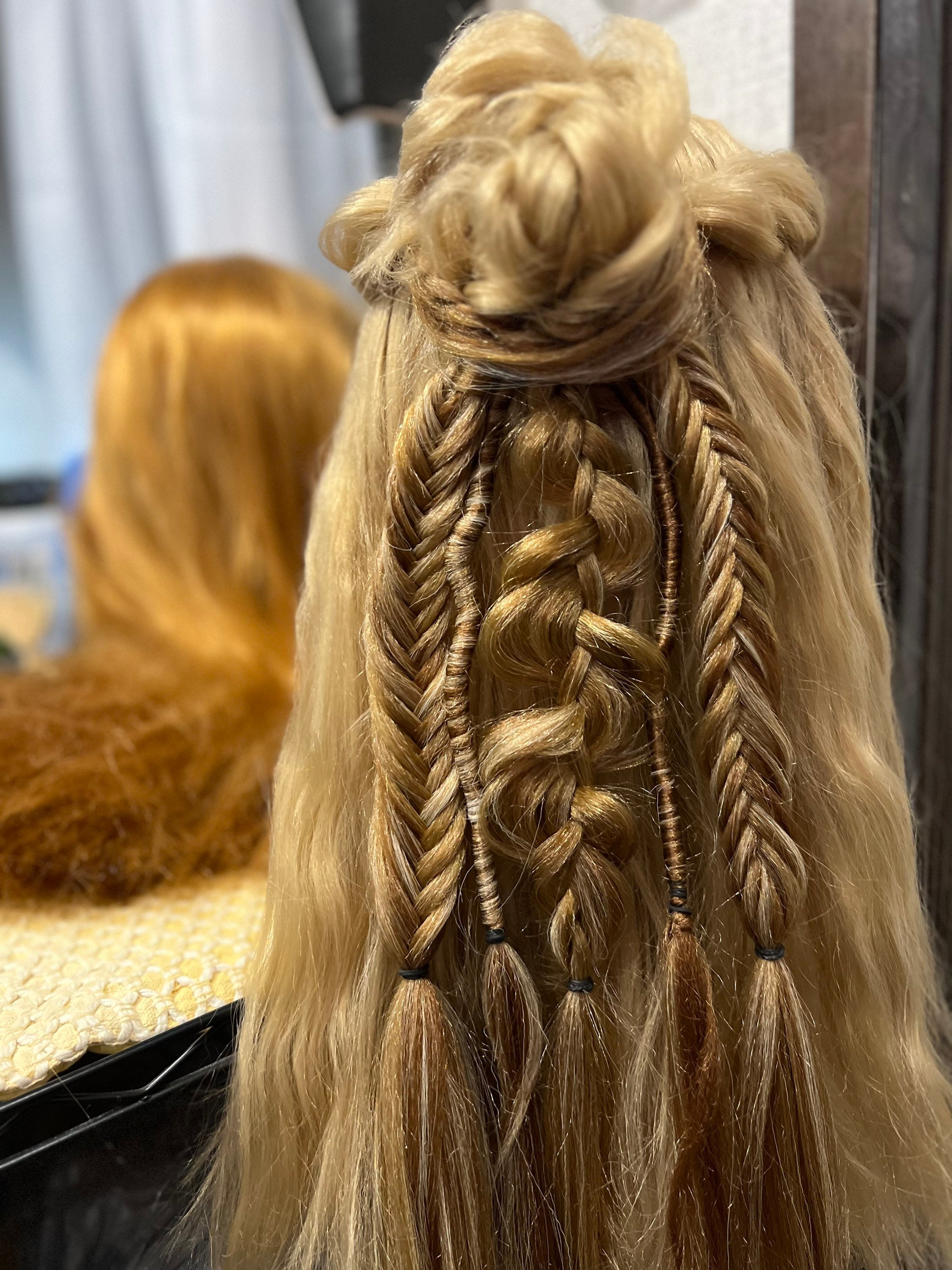 Bohemian Braids With Viking Dreadlocks (various Colors) • Ponytail Tie ...