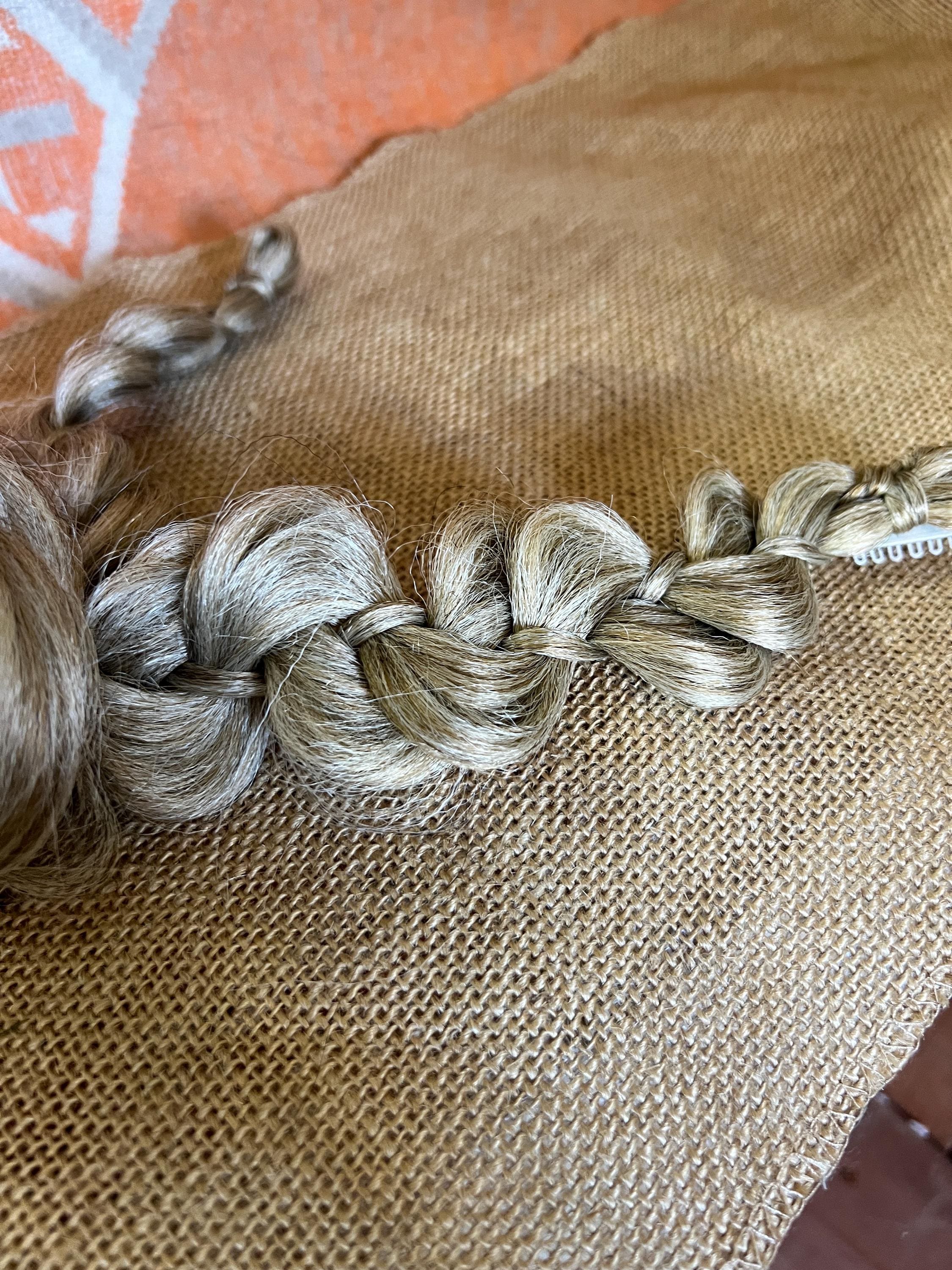 Boho Messy Braid With Bun Hair Extension • Clip in • Princess Braid ...