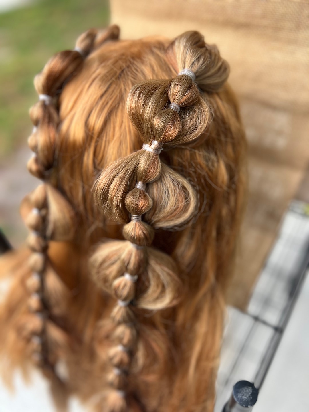 Festival Bubble Three D Braids • Strawberry Blonde Mix • Clip-in ...