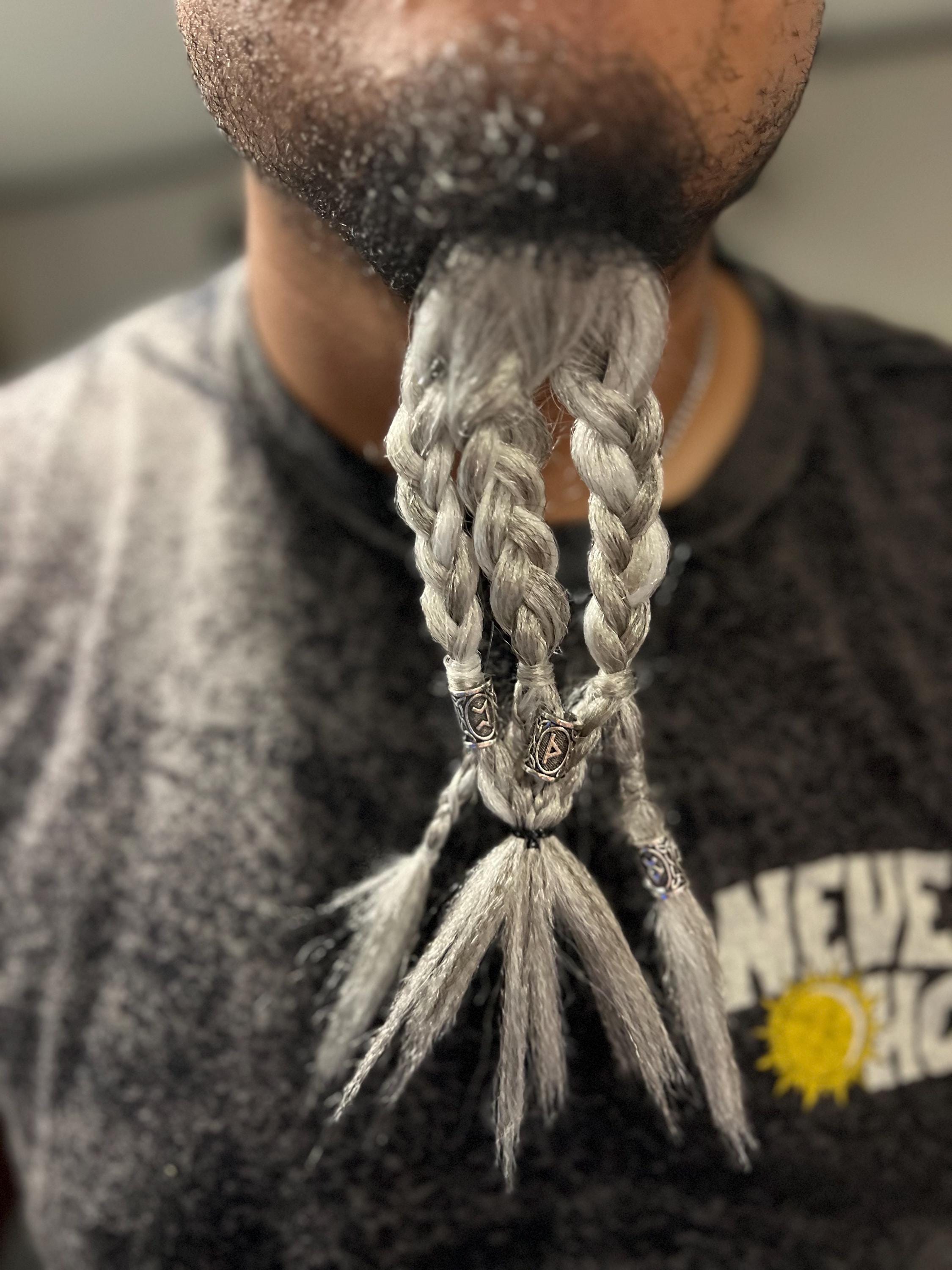 Braided Beard With Beads