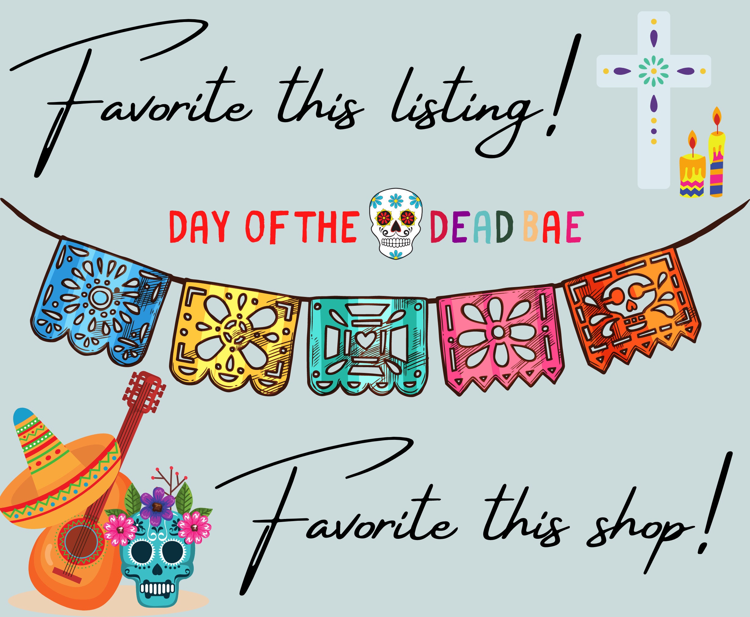 Day of the Dead, Poster, Cards, Printable Stickers, Printable Sign, Dia ...