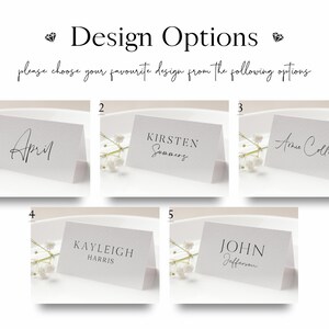 Script Place Name Cards, Personalised Wedding Place Cards, Place ...