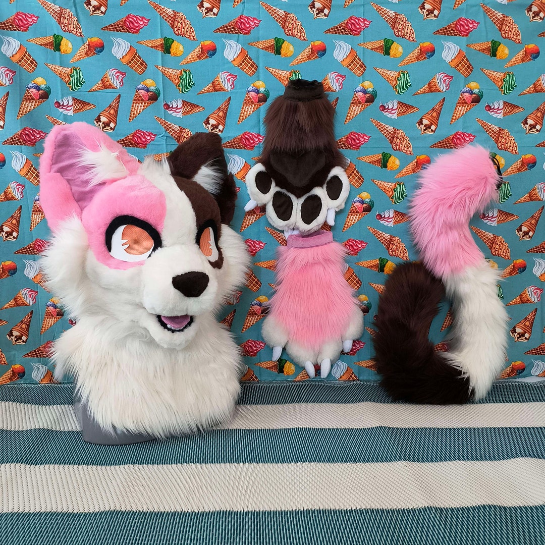 Neapolitan Ice Cream Cat Fursuit Premade - Etsy