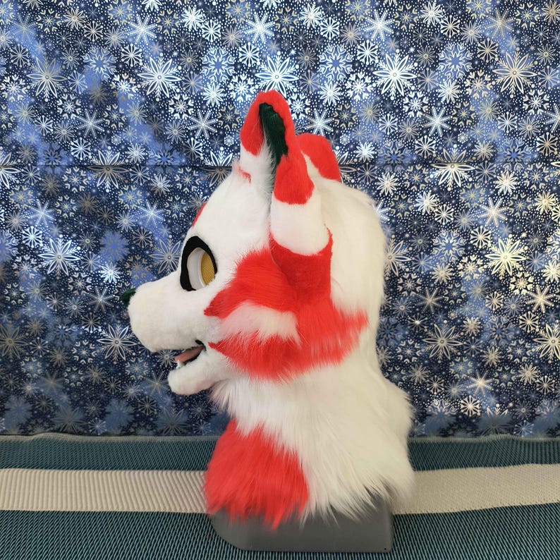 Peppermint Candy Cane Cat Fursuit Premade Partial - Etsy