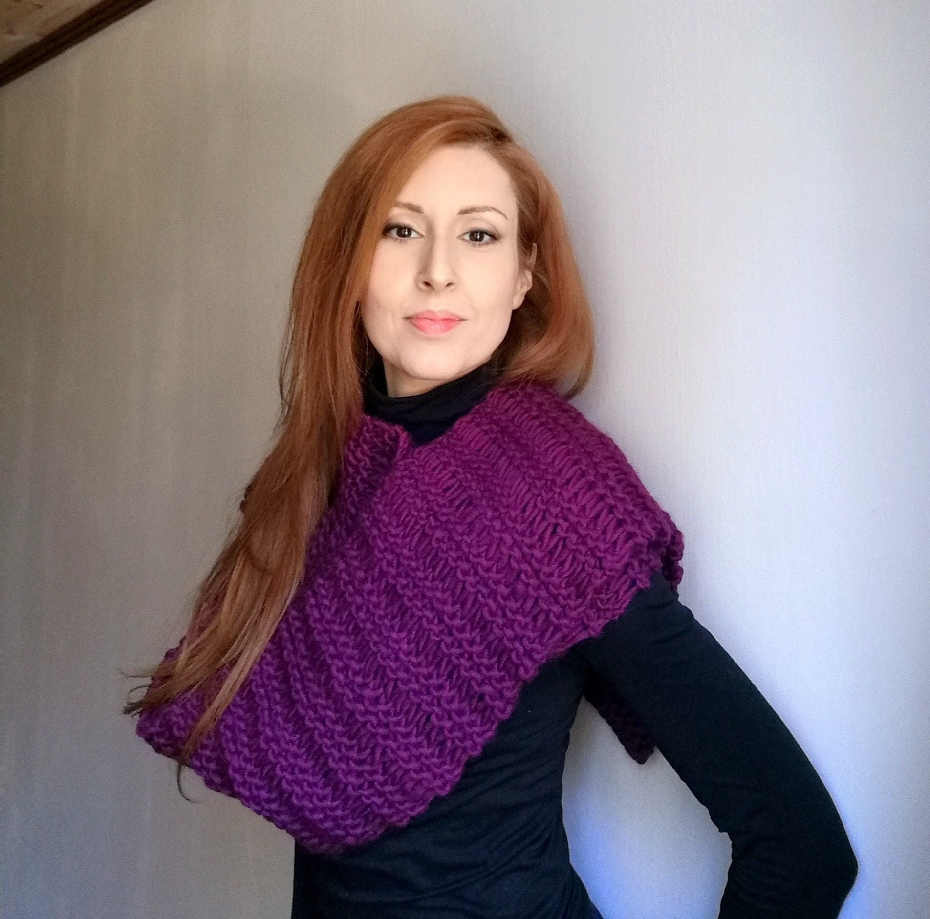 Handmade 10 Ft Long Pure Wool Winter Scarf, Oversize Winter Wool Scarf ...