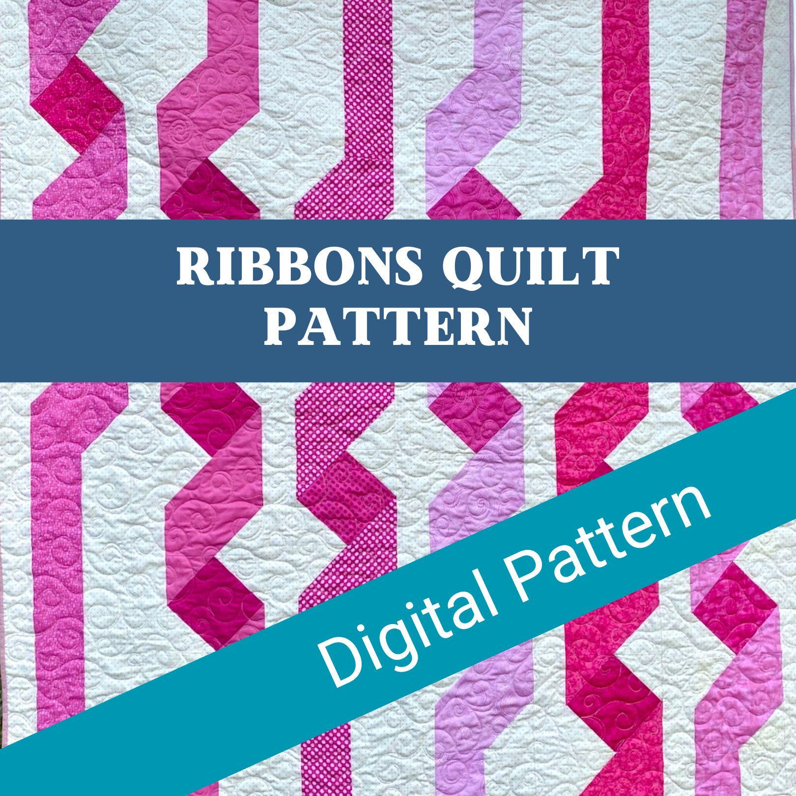 Ribbon Quilt Pattern | Easy Awareness or Baby Quilt (digital Download ...