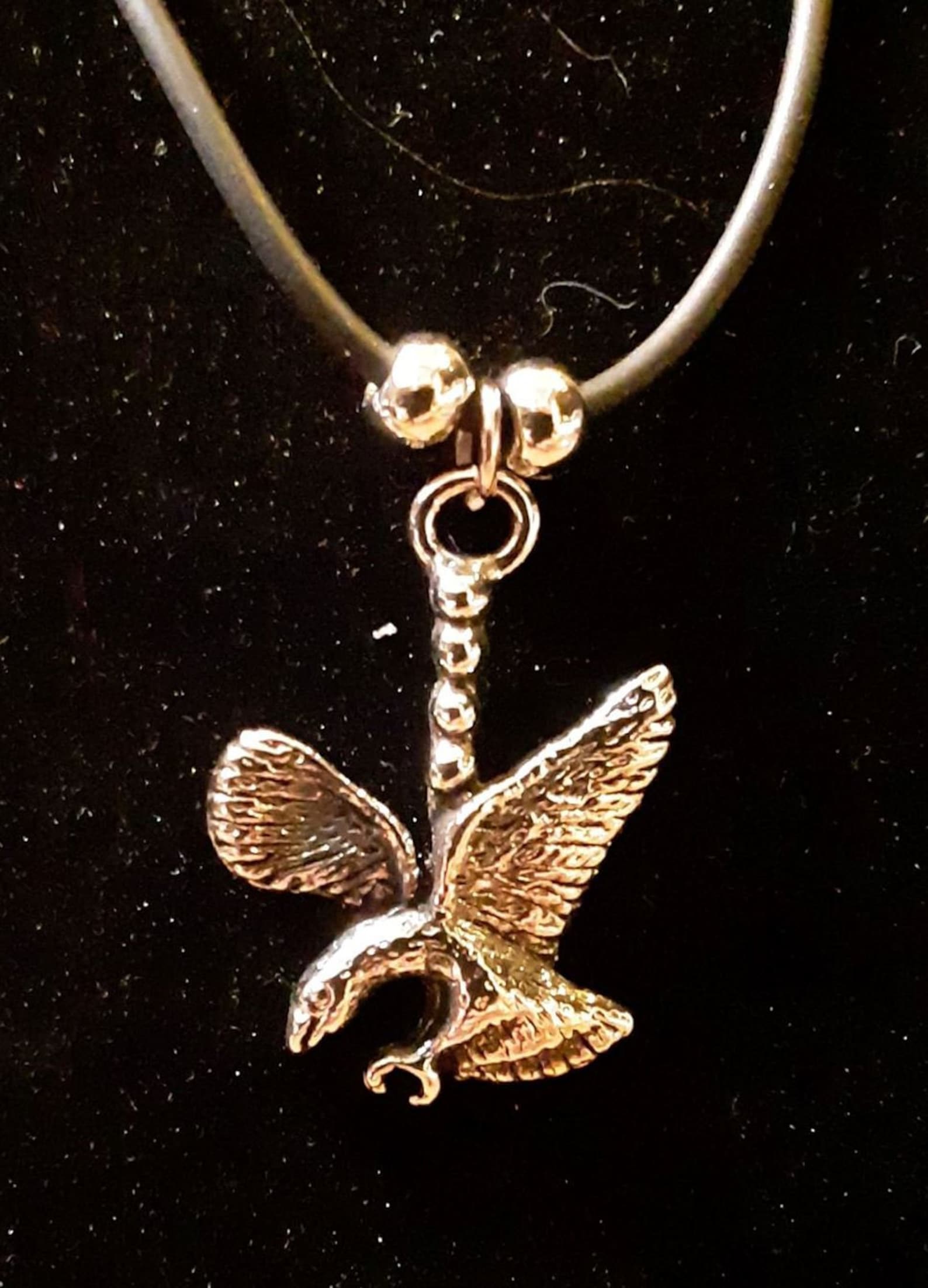 Falcon Wand Charm Necklace - Etsy