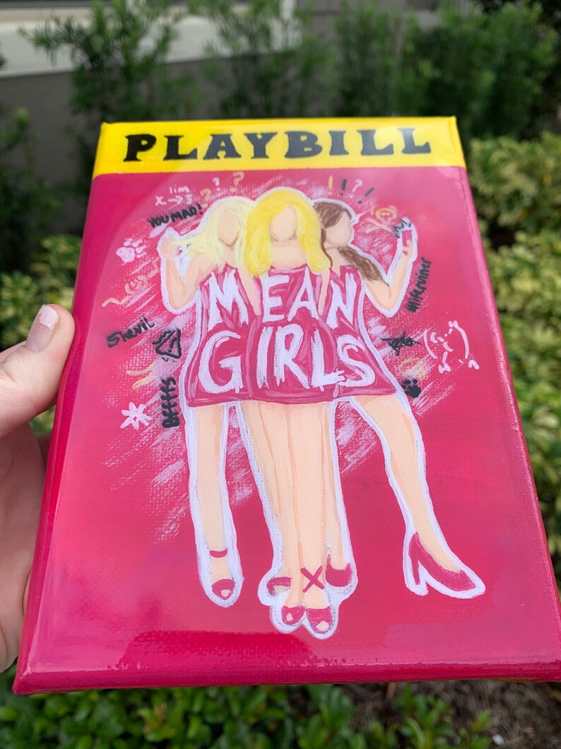 Mean Girls HANDPAINTED BROADWAY PLAYBILL - Etsy
