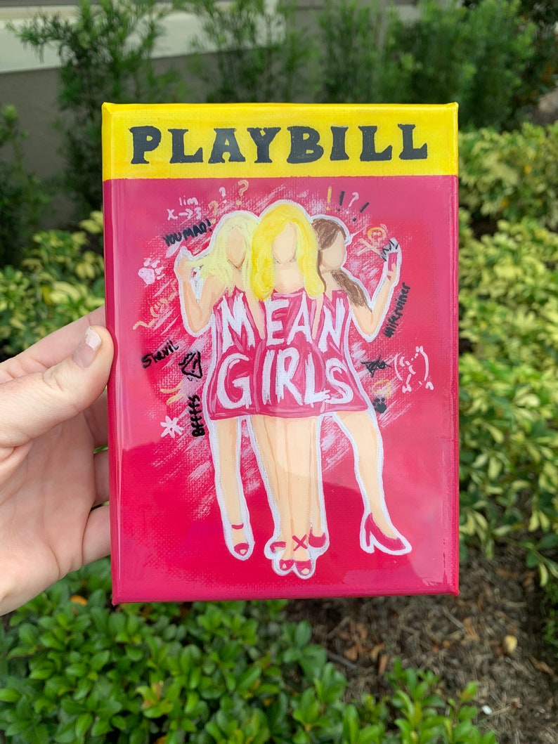 Mean Girls HANDPAINTED BROADWAY PLAYBILL - Etsy